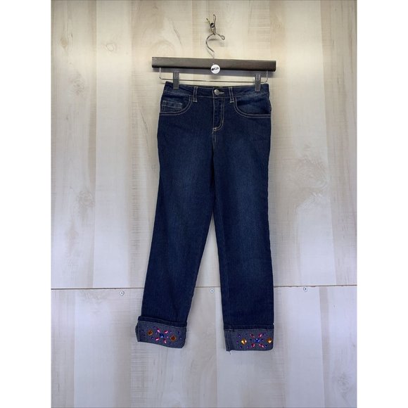 Disney | Bottoms | Disney Signed Jeweled Embellished Ankle Straight Leg ...